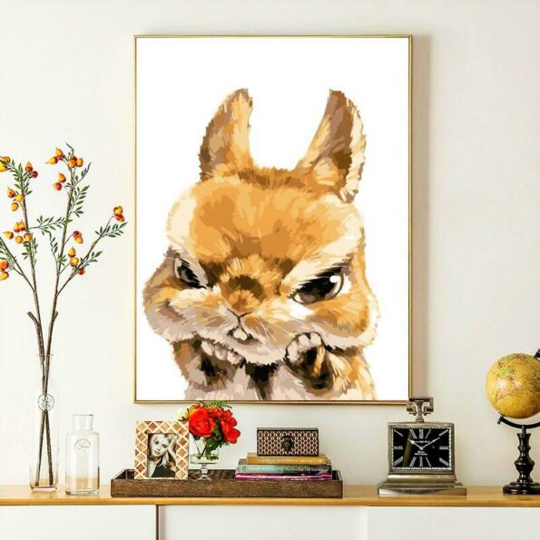 Paint by Numbers Kit for Kids Bunny | Just Paint by Number