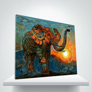 Vintage Abstract Elephant Kit | Just Paint by Number